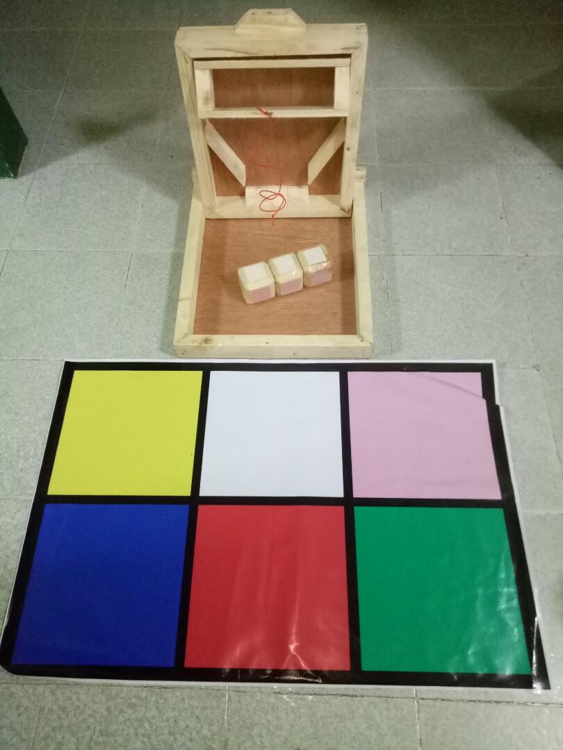 Perya Color Game 3 Dice Mat And Board Hobbies Toys Stationary 