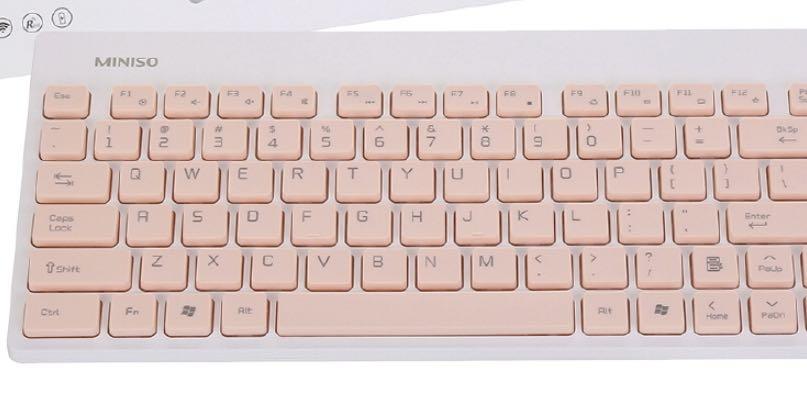 Pink Miniso Keyboard, Computers & Tech, Parts & Accessories, Computer ...