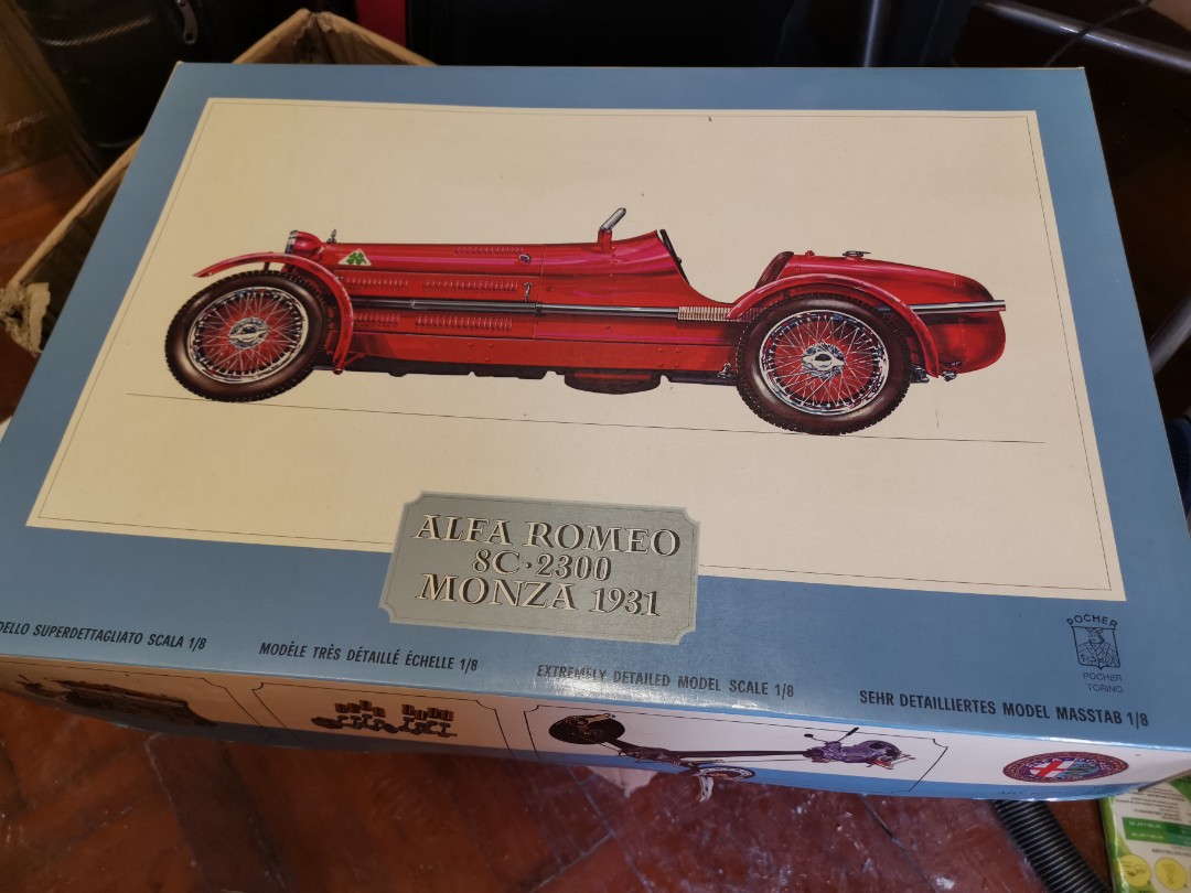 Pocher 1/8 Alfa Romeo 8C 2300 Monza K71 Model Car Kit , 興趣及遊戲, 收藏品及紀念品 ...