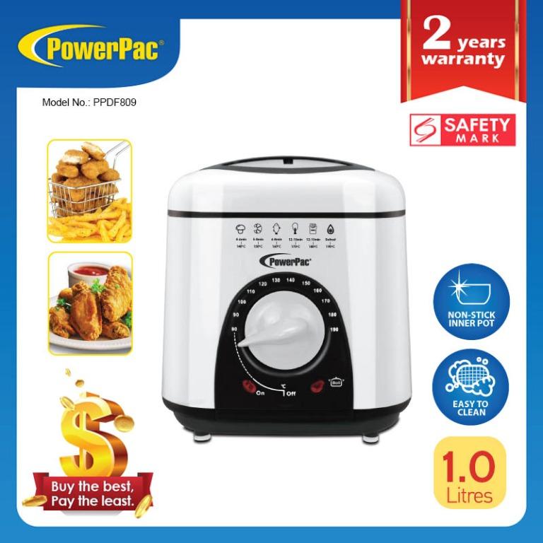 PowerPac 1.0L Hot selling Mini Deep Fryer with non-stick inner pot ...
