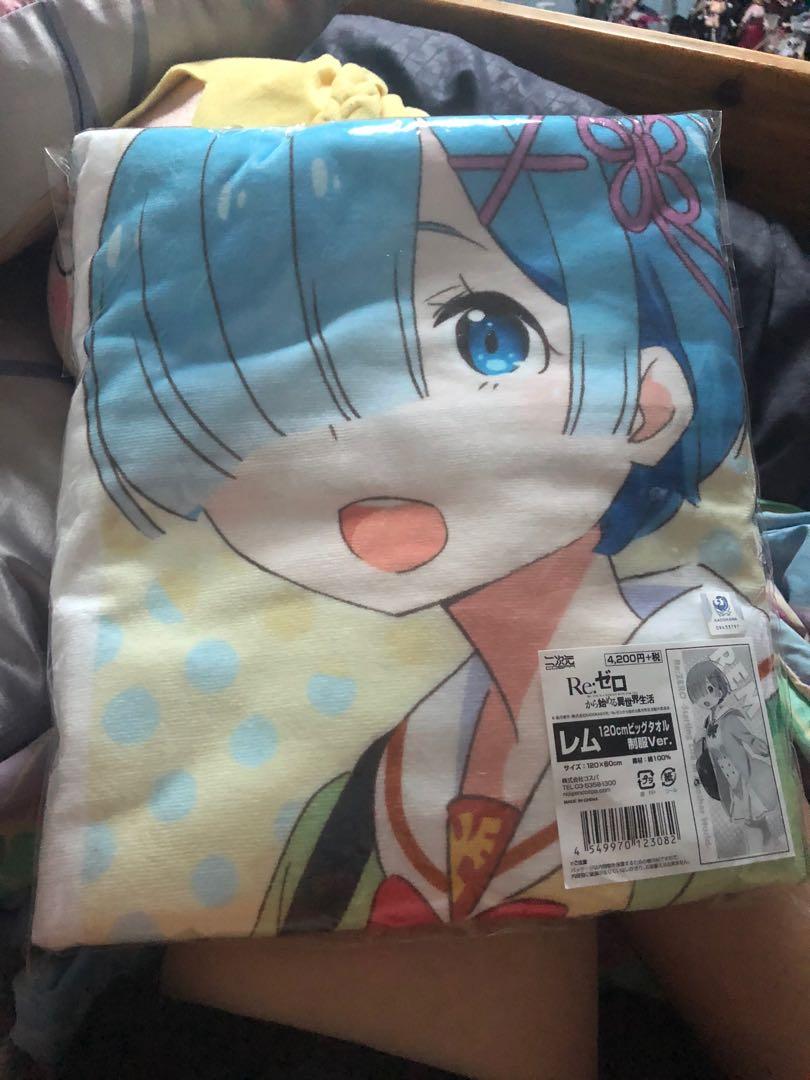 Re: Zero. Rem big towel, Hobbies & Toys, Memorabilia & Collectibles ...