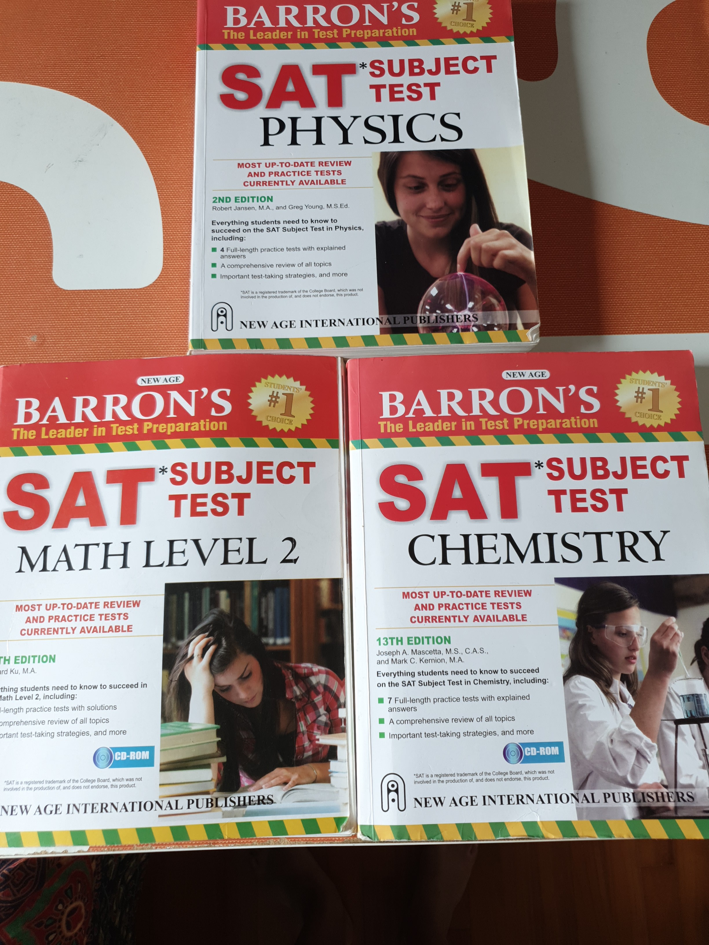 SAT Subject Test(Barron's): Math, physics and Chemistry, Hobbies & Toys ...