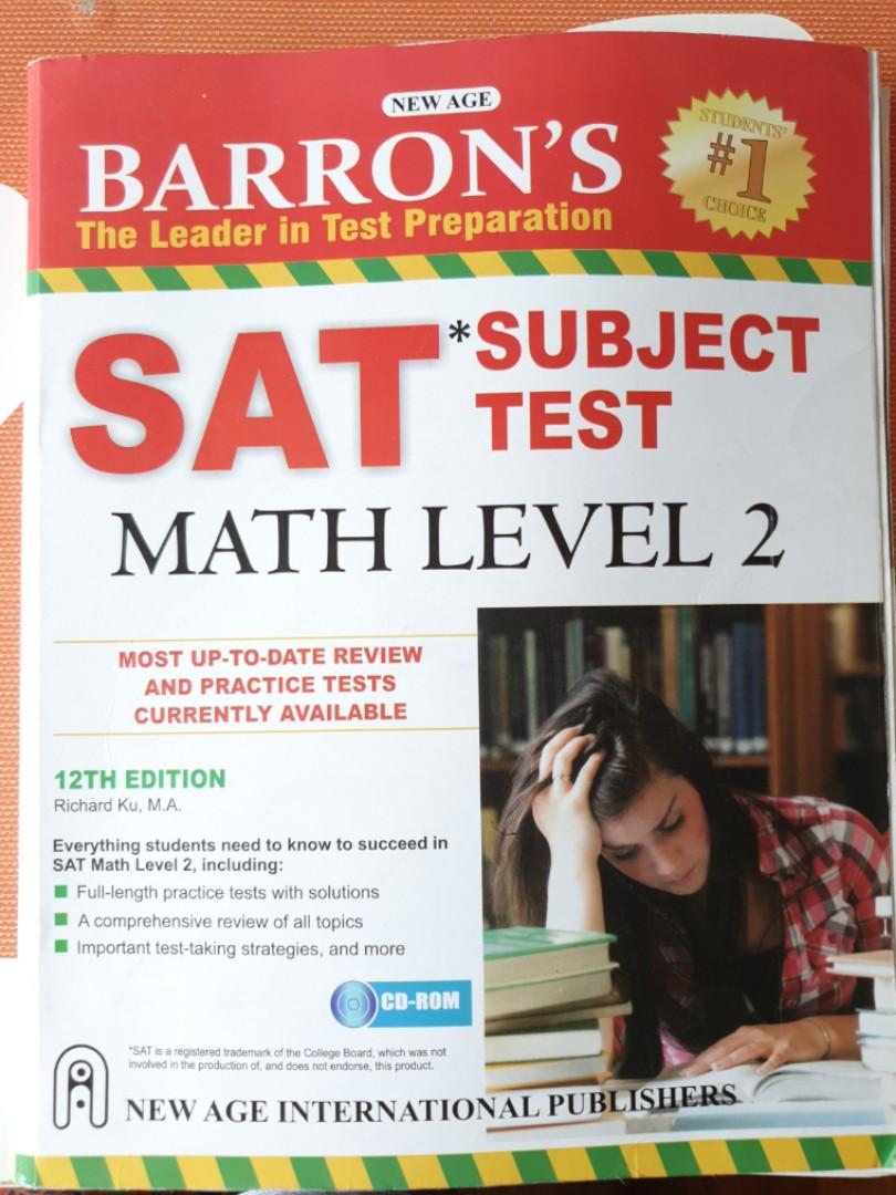 SAT Subject Test(Barron's): Math, physics and Chemistry, Hobbies & Toys ...