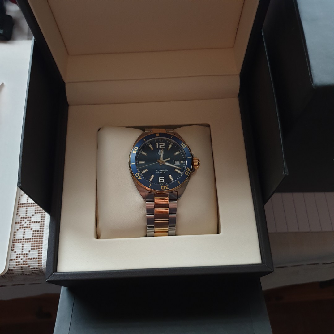 Tag heuer formula 1 gold plated, Men's Fashion, Watches & Accessories ...