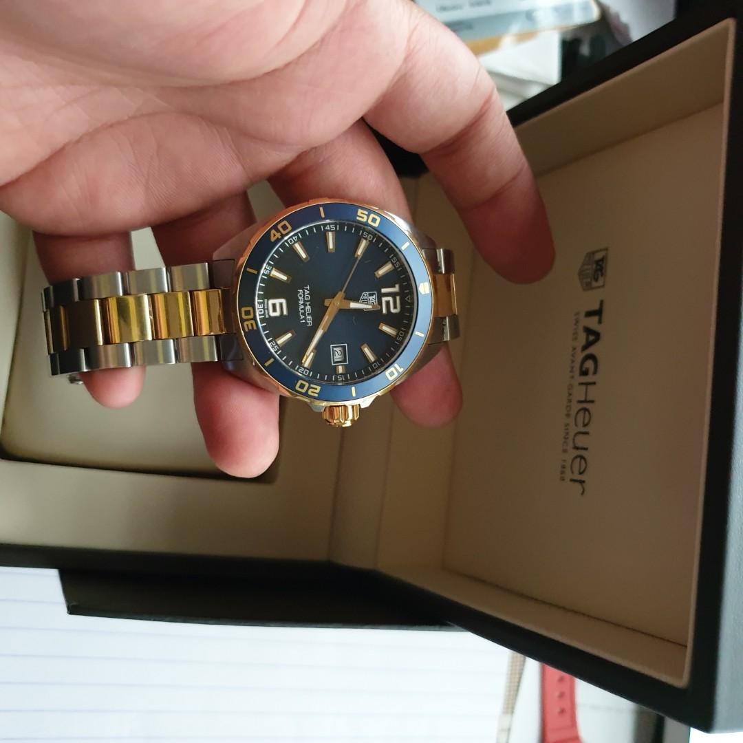 Tag heuer formula 1 gold plated, Men's Fashion, Watches & Accessories ...