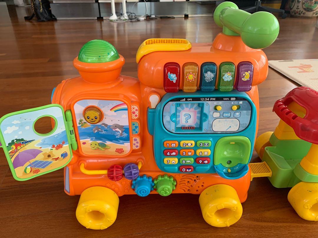 VTech Sit-to-Stand Alphabet Train, Babies & Kids, Infant Playtime on ...