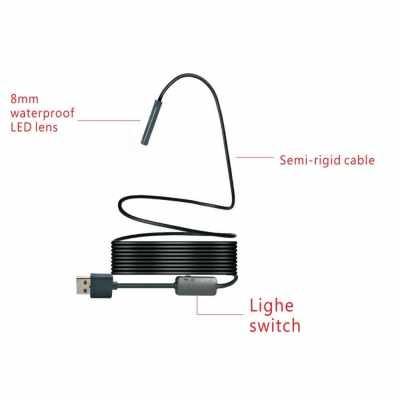 1200P HD WiFi Connection USB connection Endoscope Inspection 7m LED ...