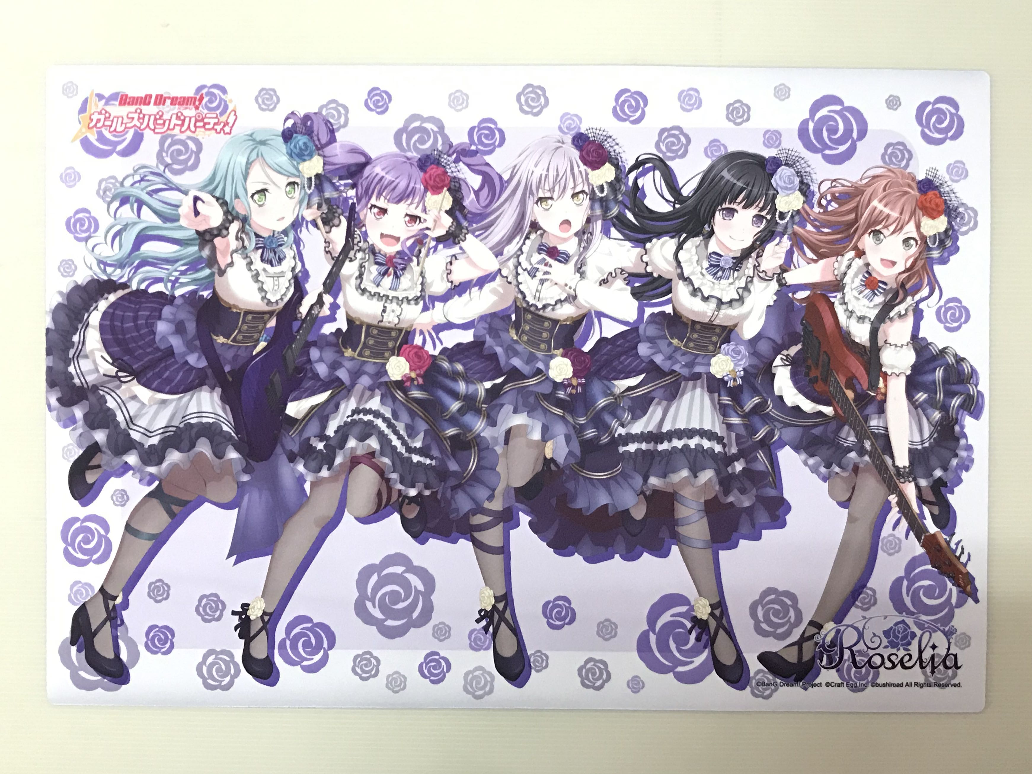 Bushiroad Playmat Bang Dream Roselia Hobbies And Toys Toys And Games On Carousell