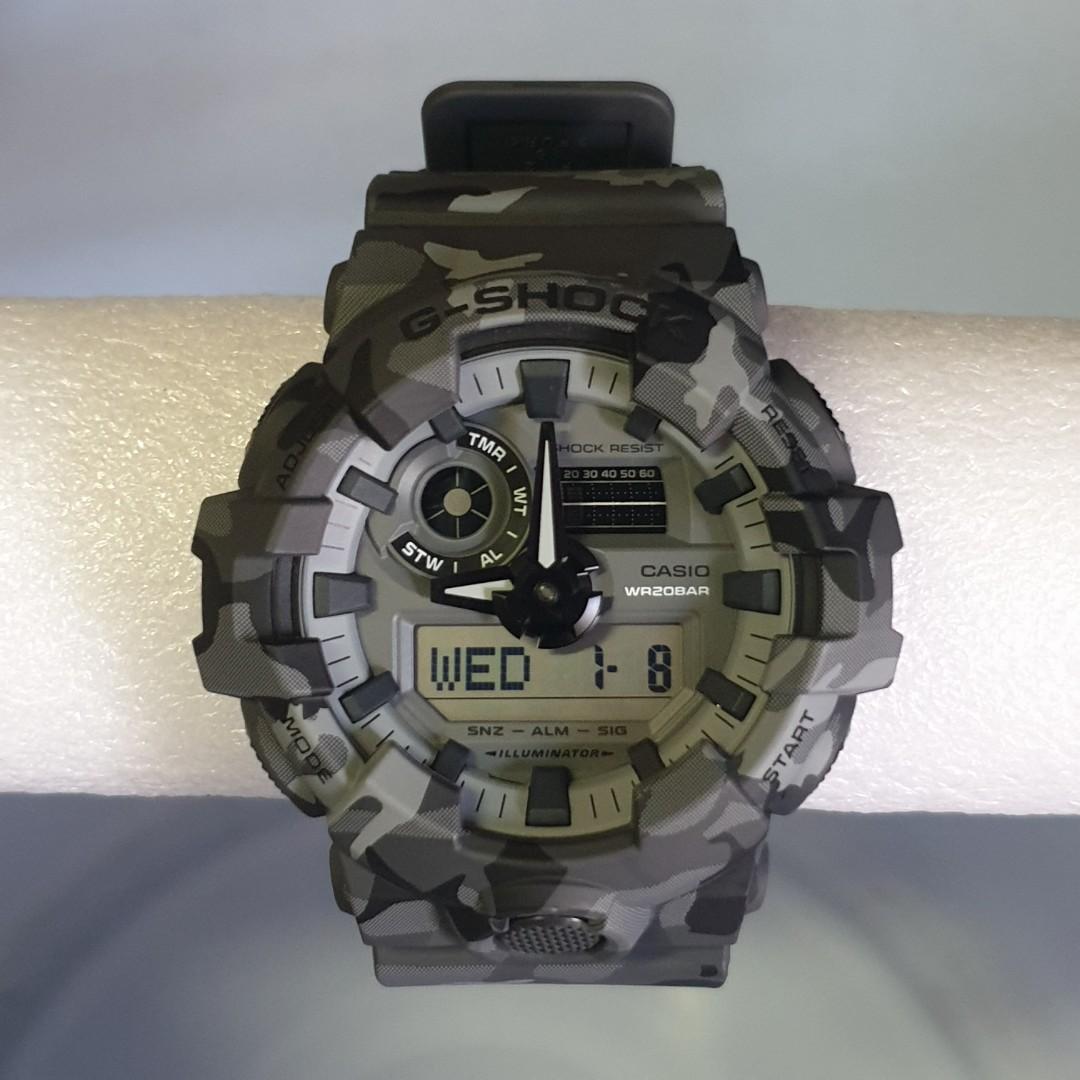Casio GShock ga700 gret camo ga-700cm, Mobile Phones & Gadgets ...