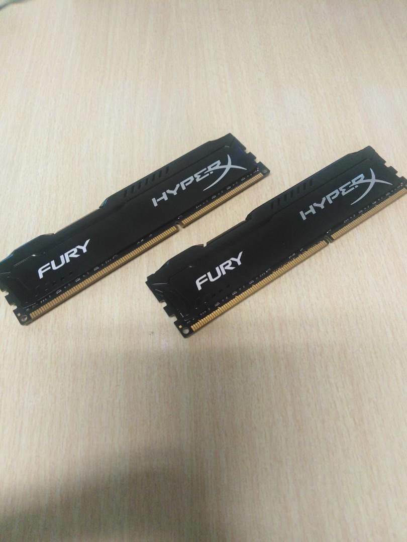 HyperX Fury DDR3 RAM 16GB set, Computers & Tech, Parts & Accessories ...