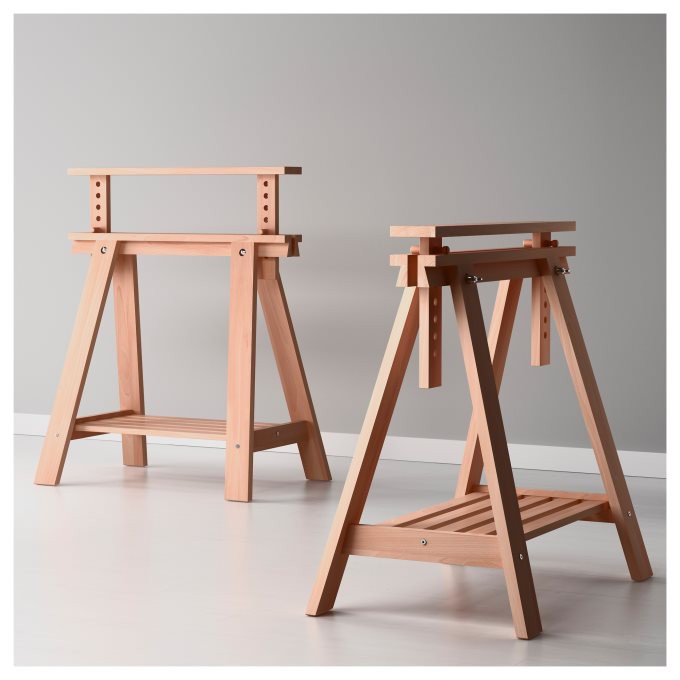Ikea finnvard trestle table legs adjustable height angle, Furniture ...