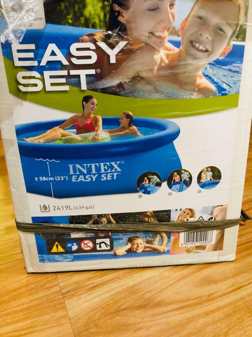 Intex Easy set inflatable pool, Sports Equipment, Sports & Games, Water ...