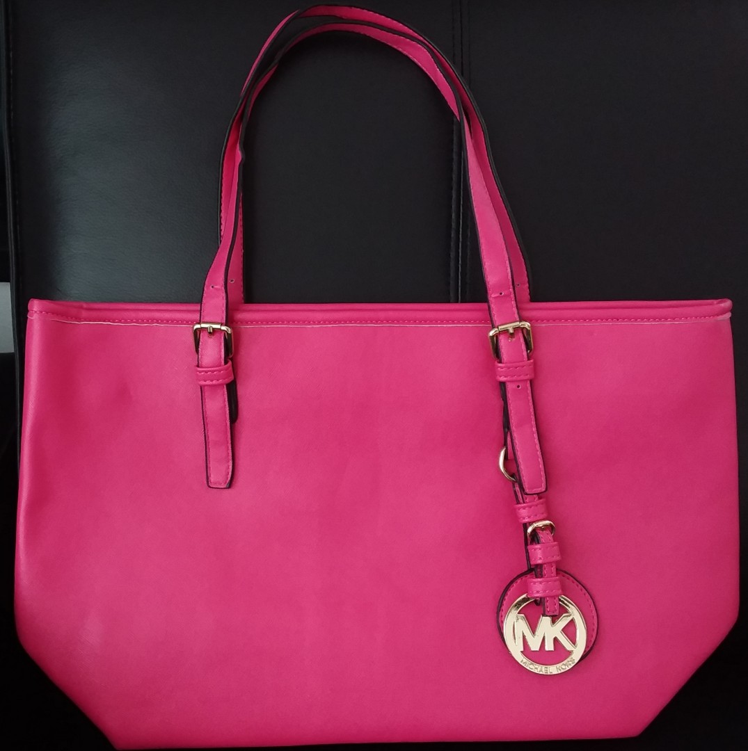 Fuschia bag, Women's Fashion, Bags & Wallets, Tote Bags on Carousell