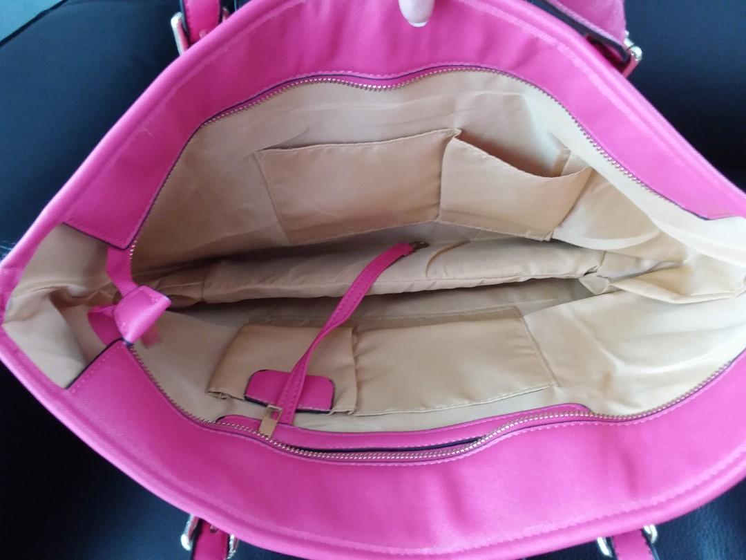 Fuschia bag, Women's Fashion, Bags & Wallets, Tote Bags on Carousell