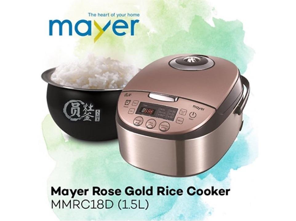 Mayer 1.5L Rice Cooker (MMRC18D) - Free Magic Cleaning Sponge, TV ...