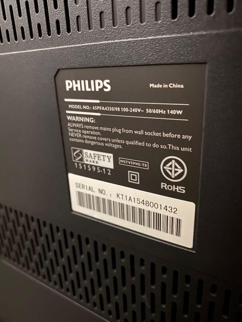 Philips 65inch LED TV screem, TV & Home Appliances, TV & Entertainment ...