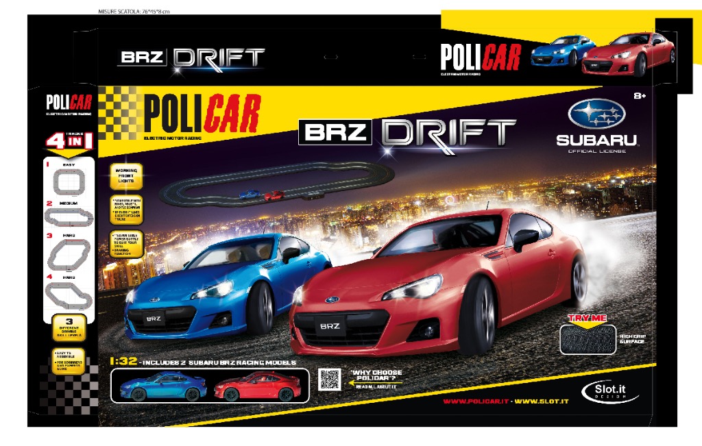 Policar T001A - Subaru BRZ Drift Track Race Set, Hobbies & Toys, Toys ...