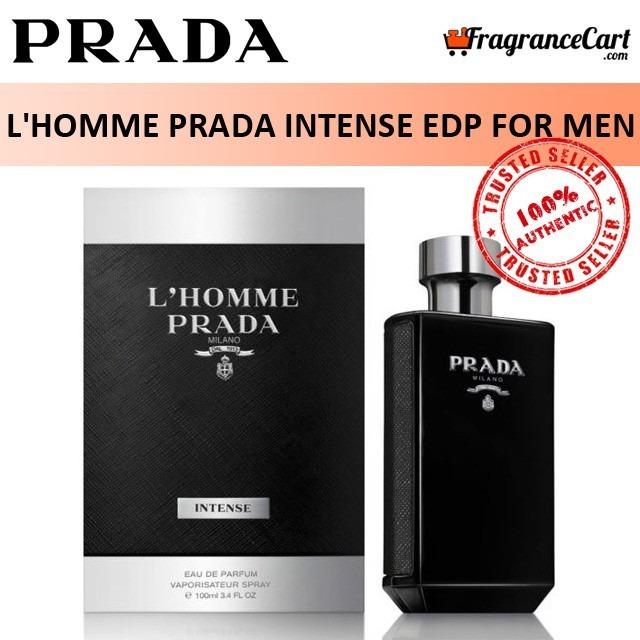 Prada L'Homme Intense EDP for Men (100ml) Milano LHomme Extreme Eau de ...