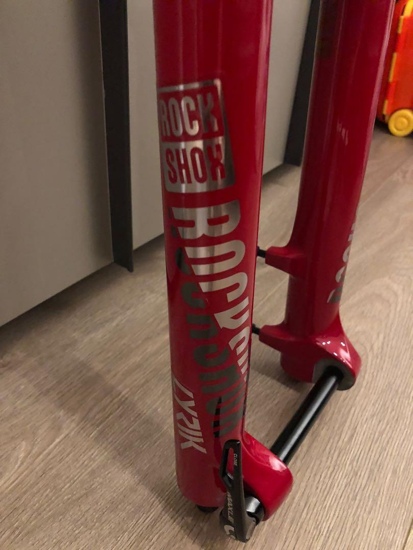 Rockshox Lyrik RC2 fork (boxxer red), Sports Equipment, Bicycles ...