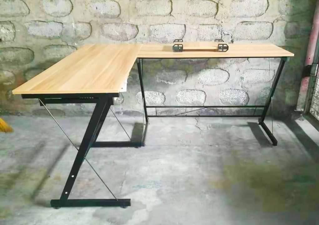 L-shaped table | Corner desktop table | L-shape computer table | L ...