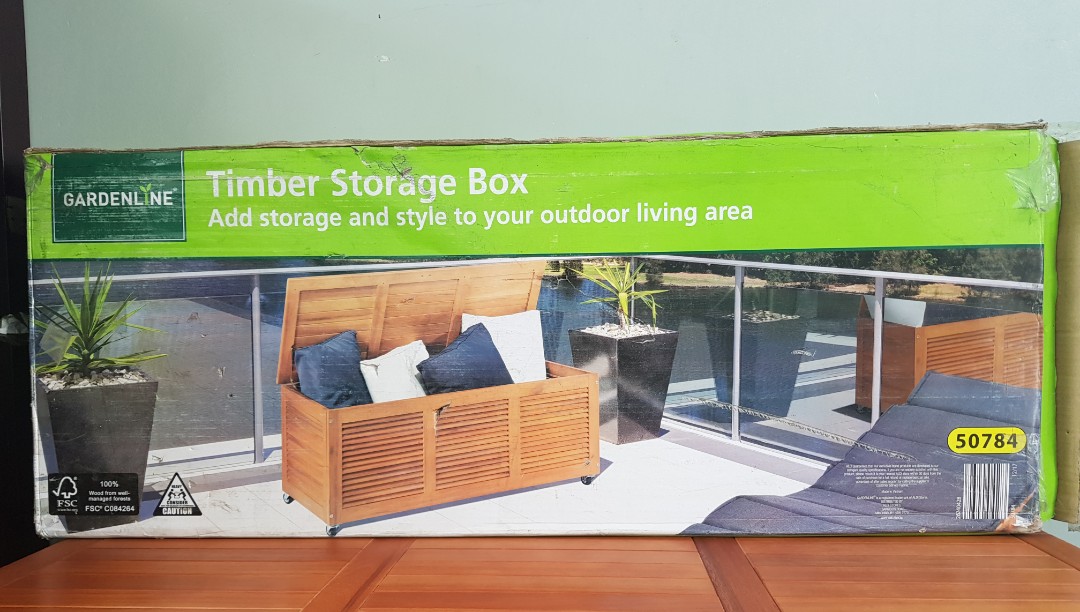 Timber Storage Box, Furniture & Home Living, Furniture, Shelves ...
