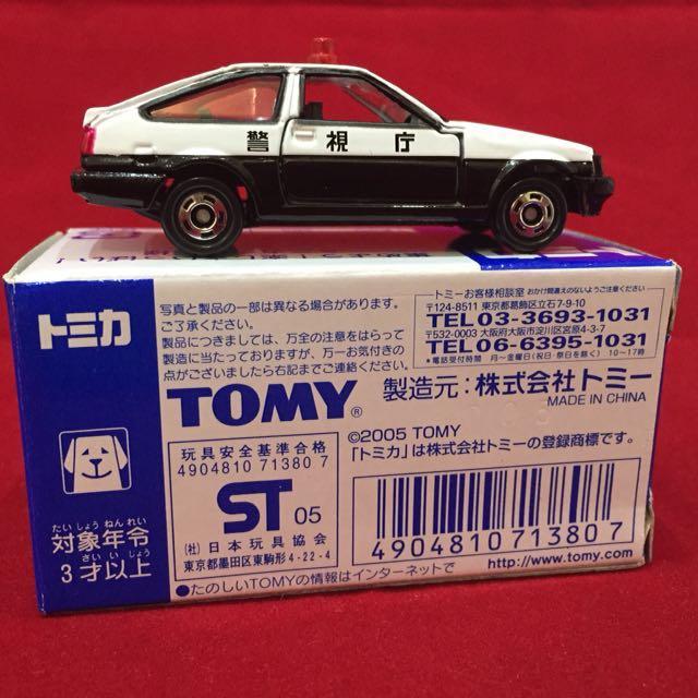 Tomica Toyota Corolla Levin AE86 Police Patrol Car, Hobbies & Toys ...