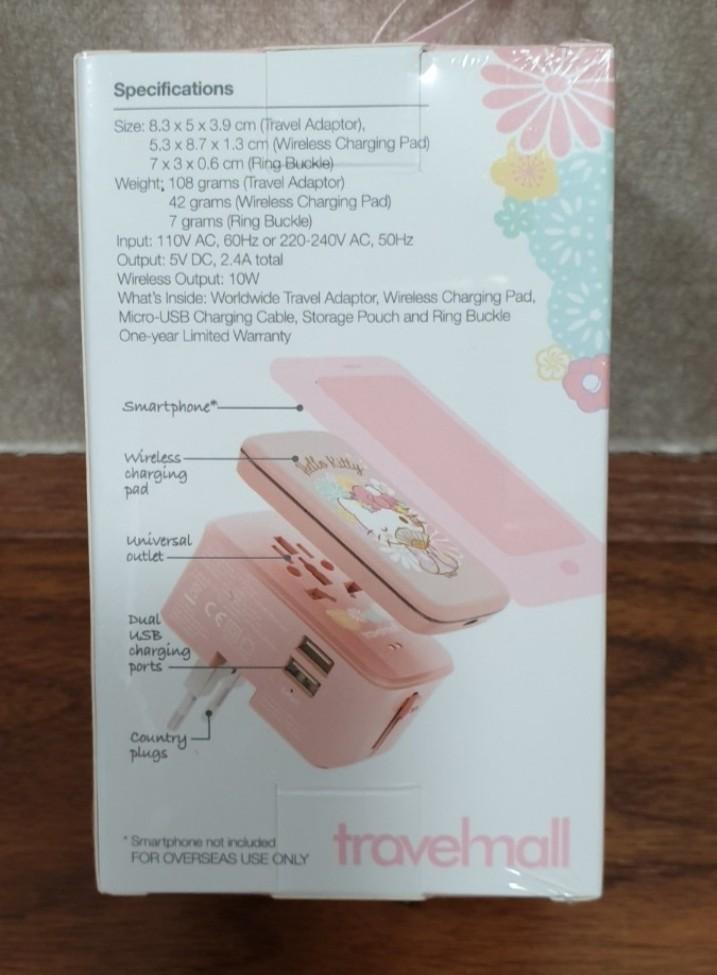 TRAVELMALL SWITZERLAND X HELLO KITTY 2-IN-1 WORLDWIDE TRAVEL ADAPTOR ...