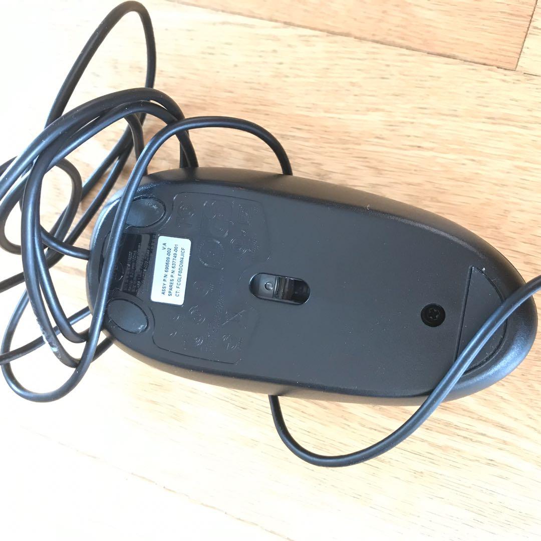 有線滑鼠 HP, 電腦＆科技, 電腦周邊及配件, 電腦滑鼠及相關產品 - Carousell