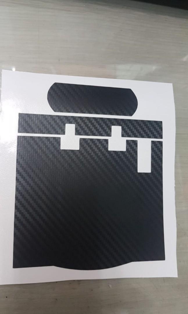 Carbon Fiber Slim IU Stickers (High quality diecut sticker ...