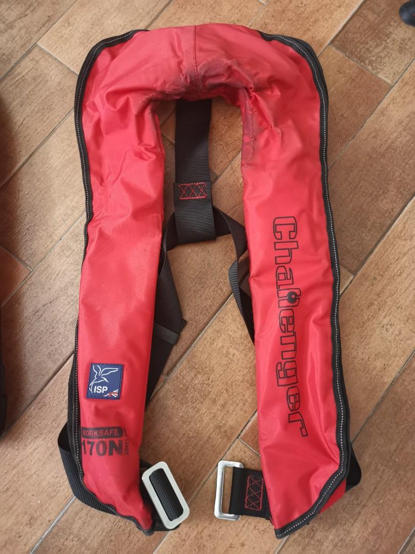 Challenger Safety Life Vest (Self Inflate), Everything Else on Carousell