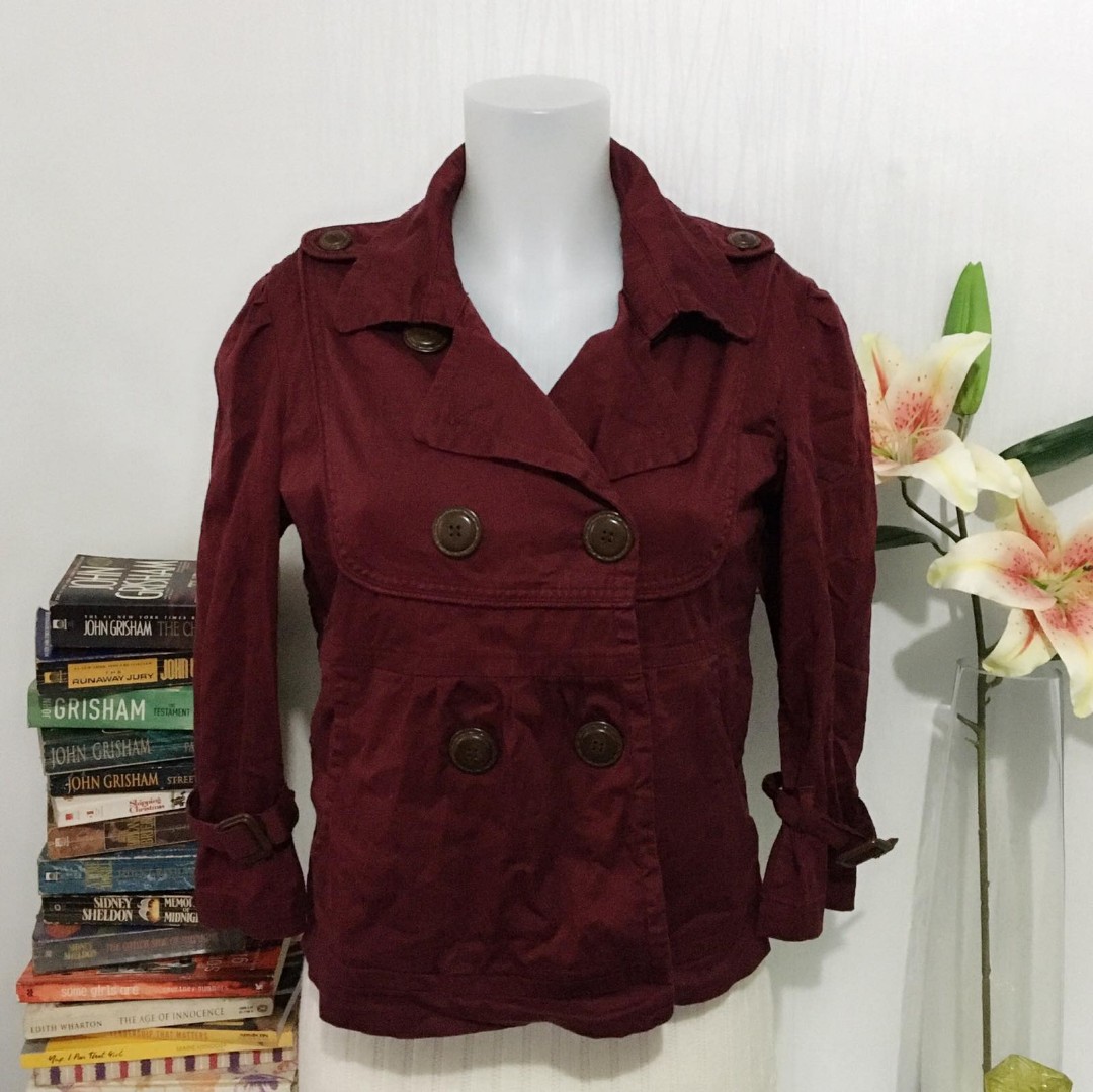 Double Breasted American Rag Coat/Jacket, Women's Fashion, Tops, Others ...