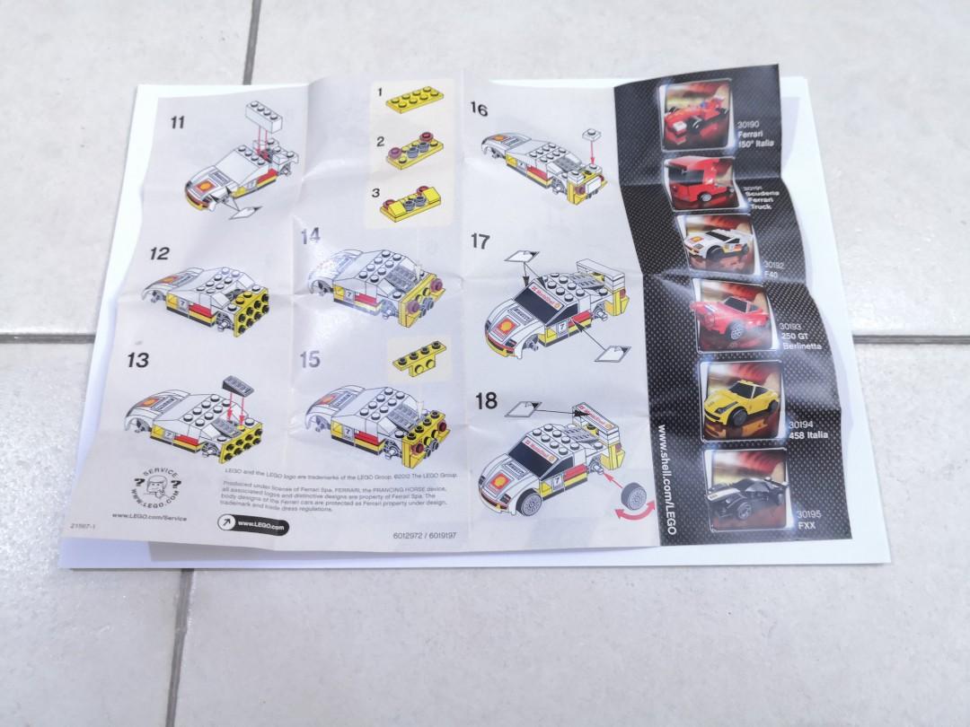 Ferrari F40 Limited Edition Shell Lego Original, Hobbies & Toys, Toys ...