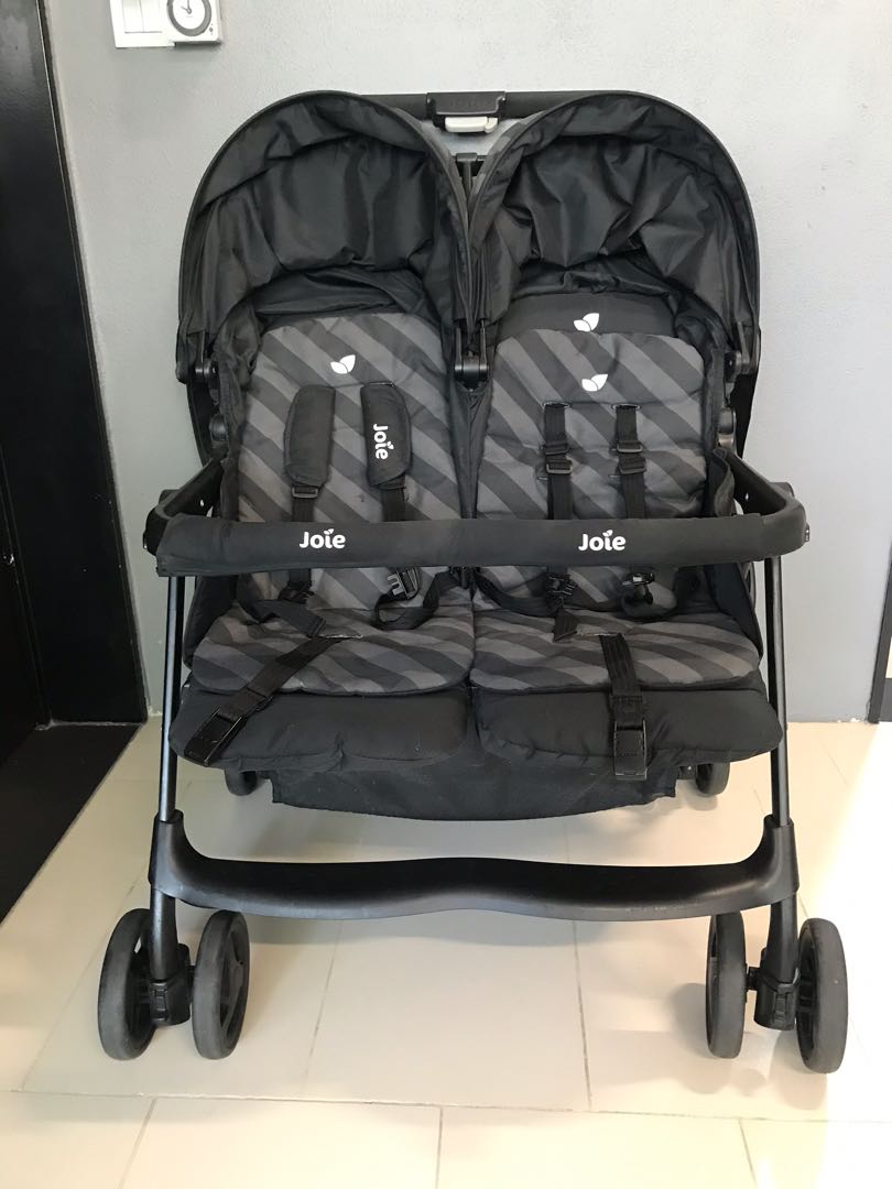 Joie Aire Twin Stroller Dark Pewter With Footmuffs | atelier-yuwa.ciao.jp