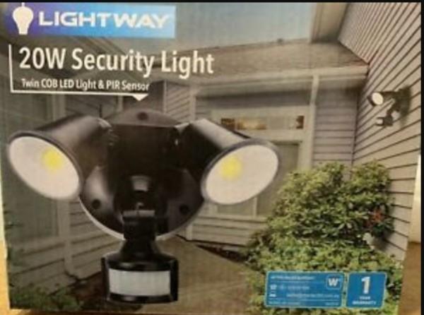 Lightway 20 Watts AC 220V PIR Motion Sensor Security Light Floodlight ...