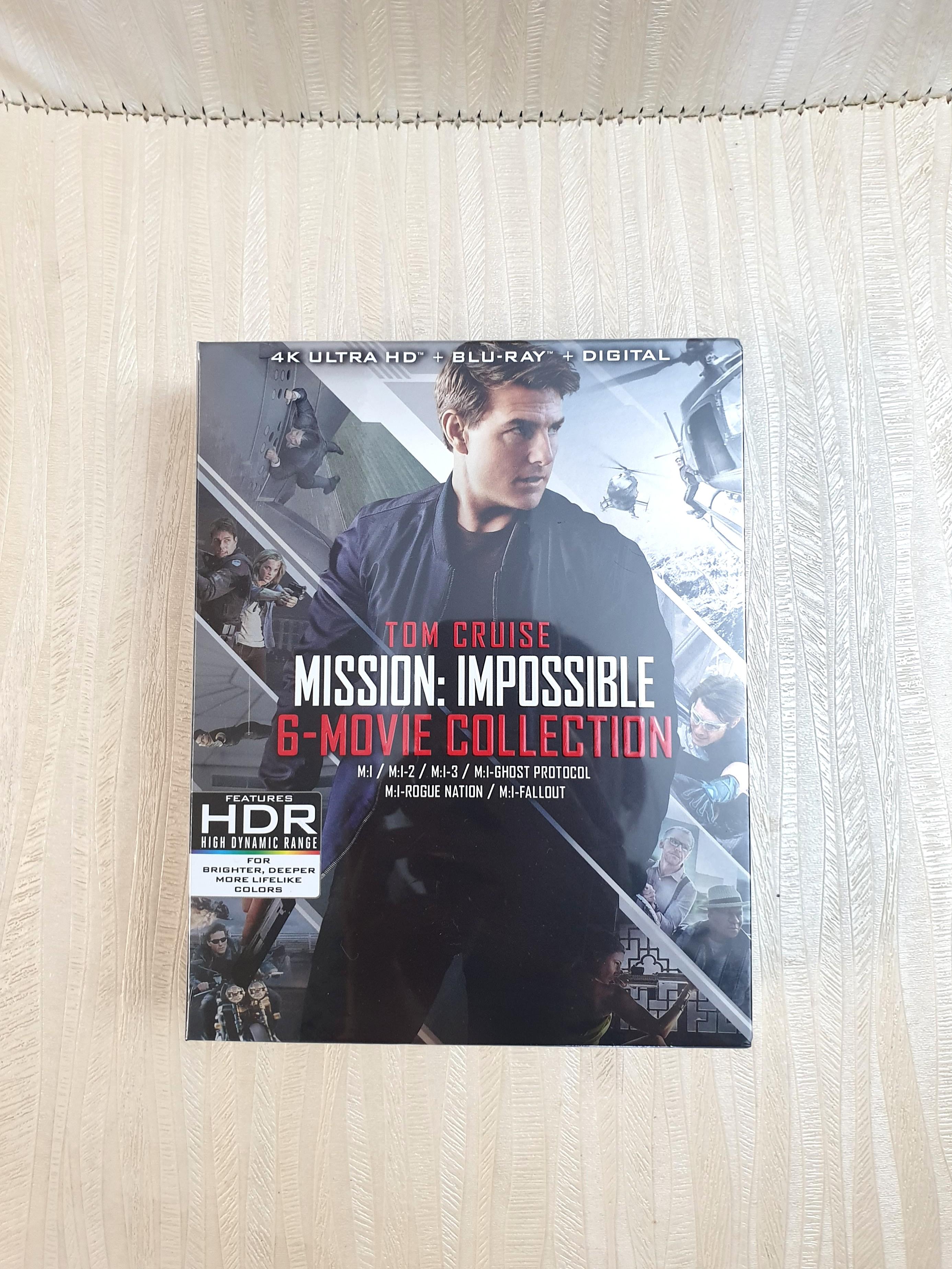 Mission Impossible 6-Movie Collection 4K Ultra HD + Blu-ray + Digital ...