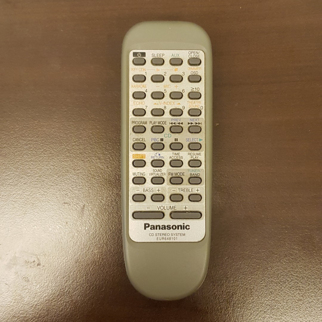 Panasonic CD Stereo System Remote Control EUR648101, TV & Home ...