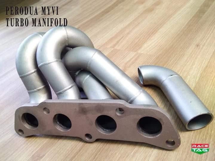 PERODUA MYVI TURBO MANIFOLD EXHAUST, Auto Accessories on Carousell