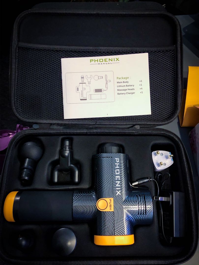 Phoenix A2 Massage Gun, Health & Nutrition, Massage Devices on Carousell