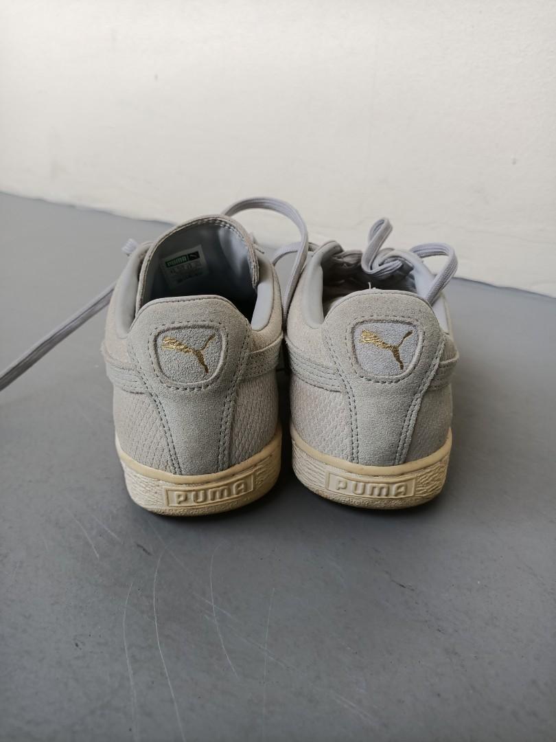 Puma suede grey, Men's Fashion, Footwear, Sneakers on Carousell