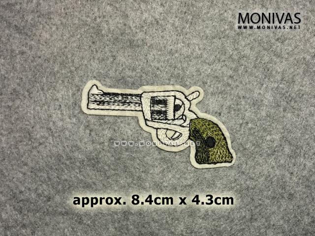 Revolver Handgun Iron On Patch DIY Repairing Badge Embroidery Sticker, Hobbies & Toys ...