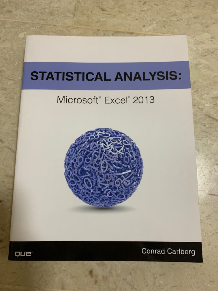 Statistical analysis - Microsoft excel 2013, Computers & Tech, Office ... Statistical analysis - Microsoft excel 2013, Computers & Tech, Office ...