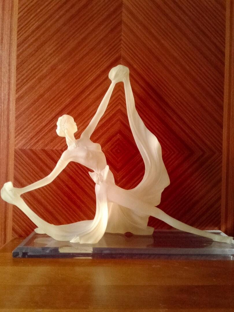 Vintage Crystal Craft Crystalite Art Deco Display / Art Nouveau Style ...