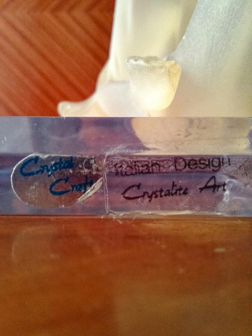 Vintage Crystal Craft Crystalite Art Deco Display / Art Nouveau Style ...