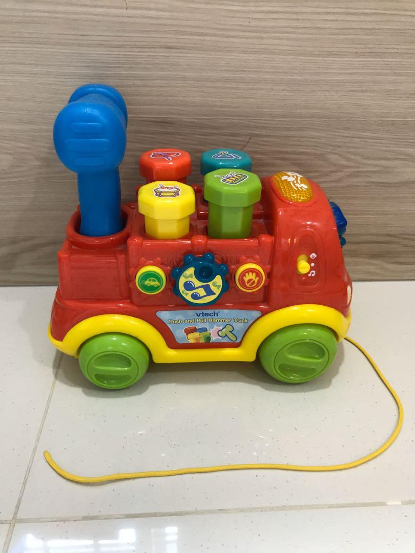 Vtech Pull Along Truck, Babies & Kids, Infant Playtime on Carousell