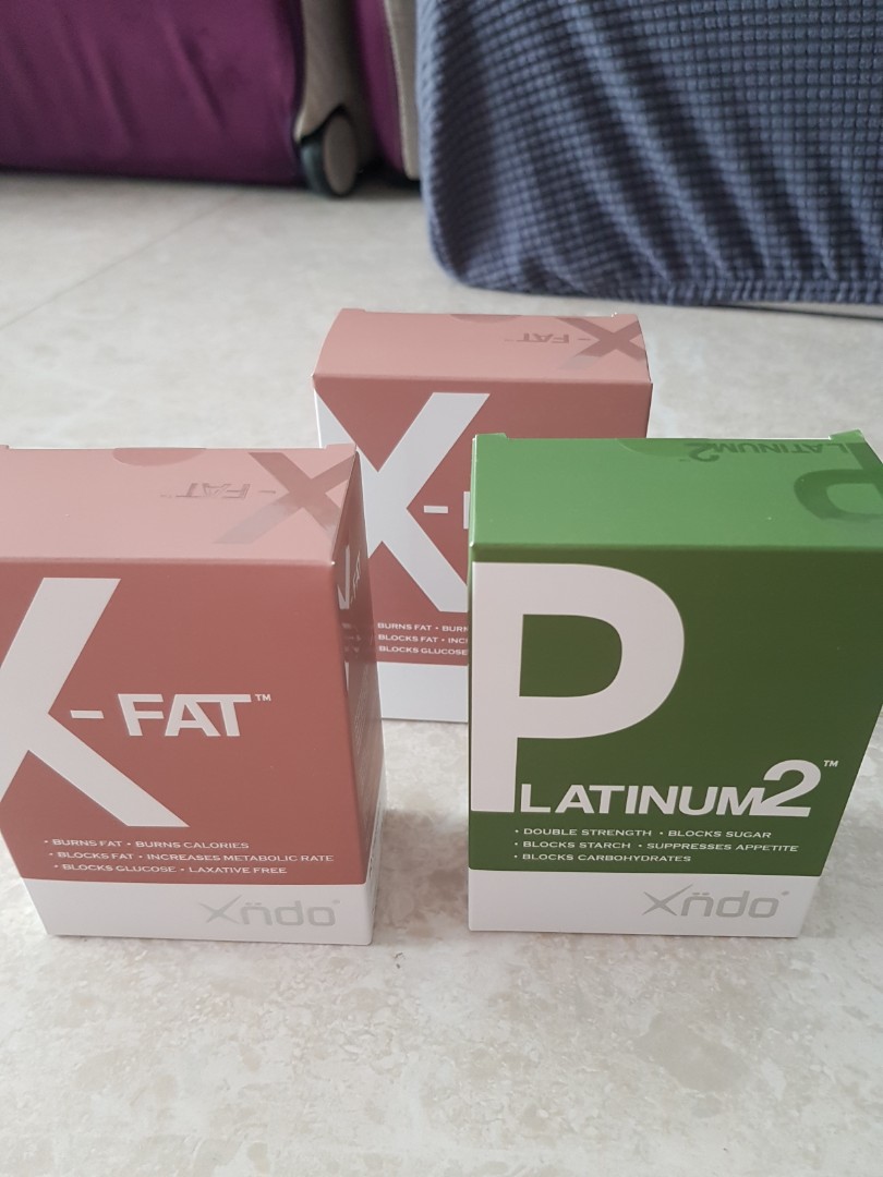 Xndo Plantinum and X-fat, Health & Nutrition, Health Supplements ...
