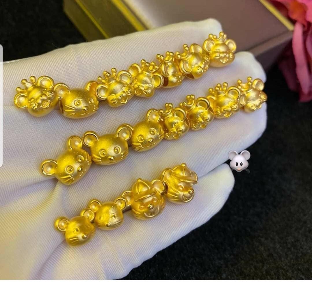 24K gold Rat bracelets for 2020, Women's Fashion, Jewelry & Organizers ...