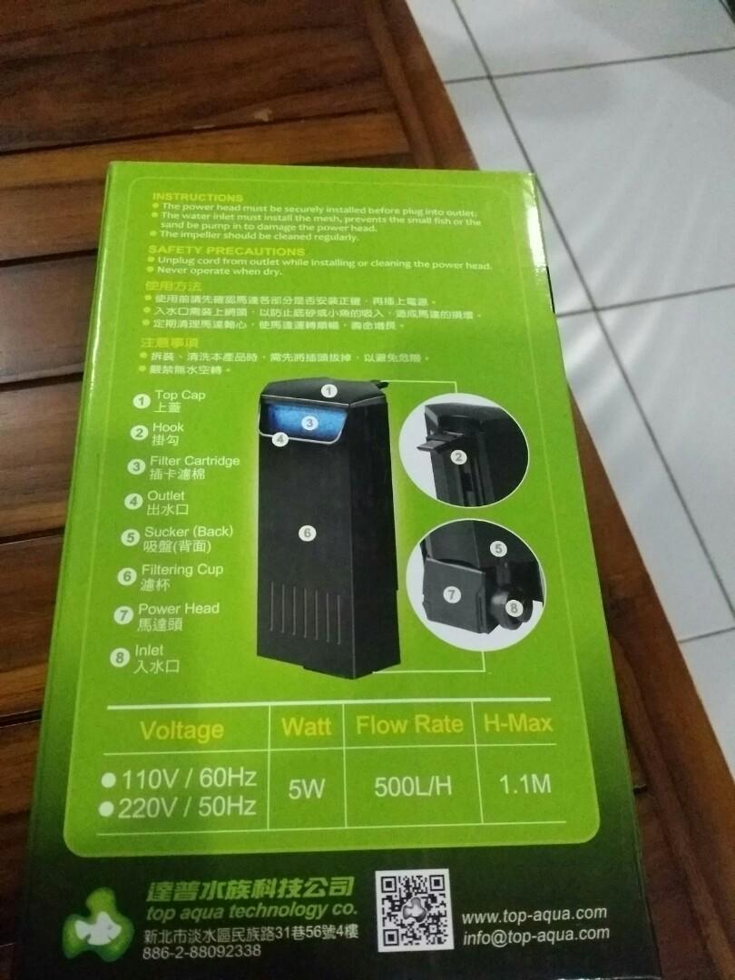 Brand New Hang On Triangle Filter/Fish Tank Filter/Fountain Filter/Tank ...