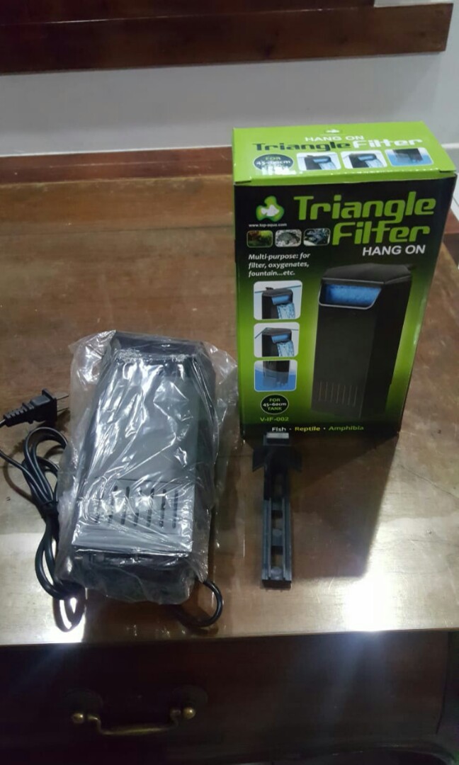 Brand New Hang On Triangle Filter/Fish Tank Filter/Fountain Filter/Tank ...