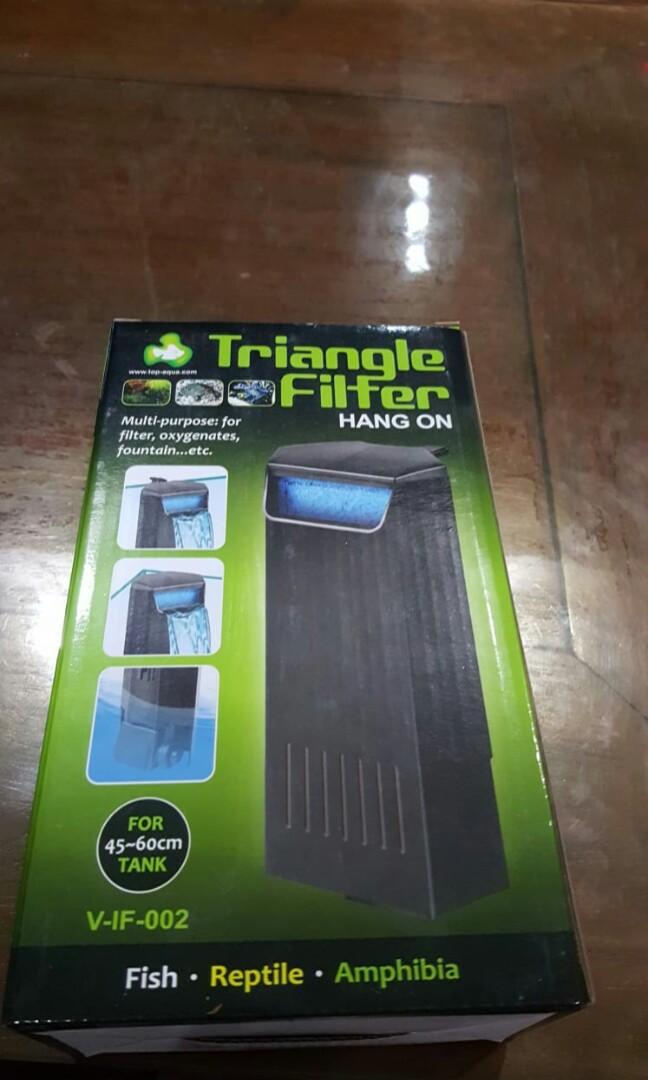 Brand New Hang On Triangle Filter/Fish Tank Filter/Fountain Filter/Tank ...
