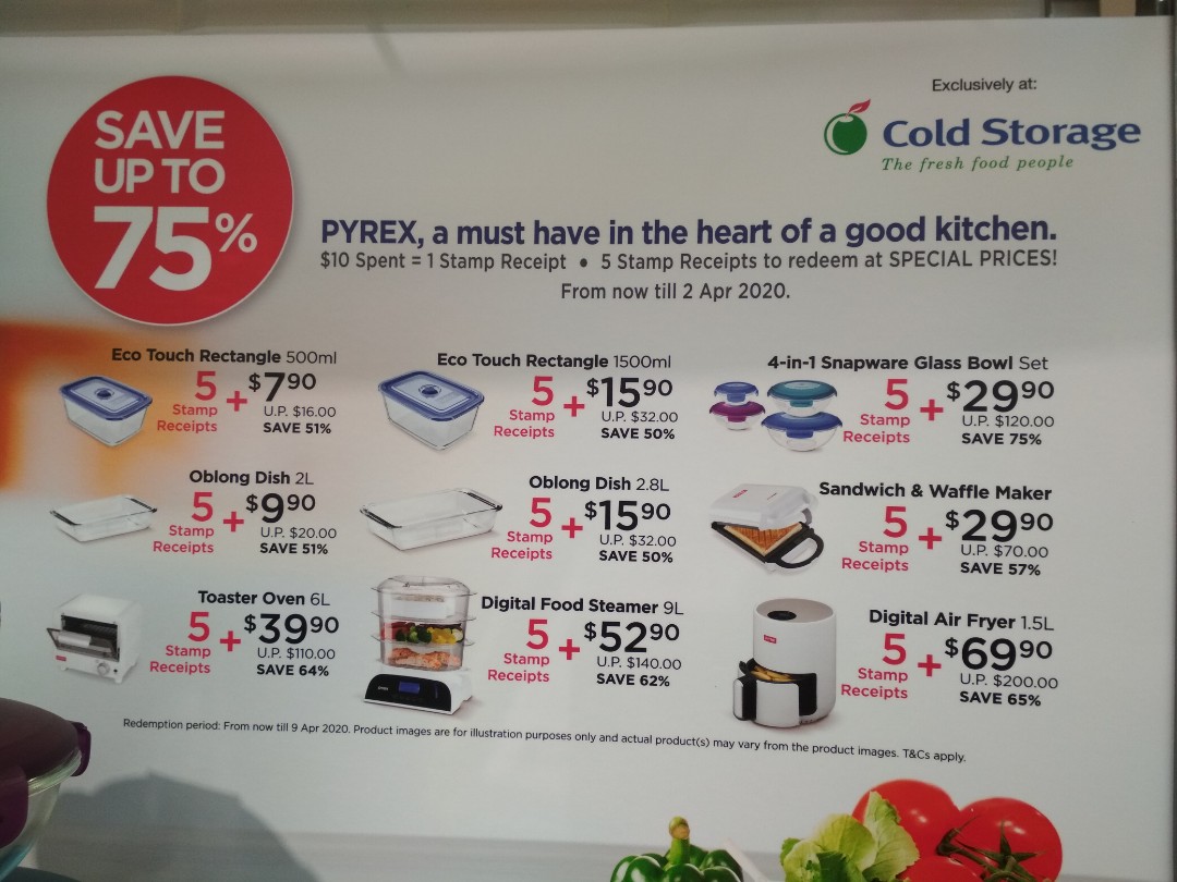 Cold Storage Stamps for Pyrex items, Everything Else on Carousell
